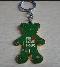 cheap lovely bear cell phone straps and keychains metal China