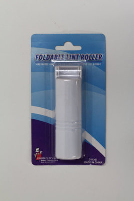 Mini rouleau de fibre de solvant pliable de la poussière, rouleau réutilisable blanc de fibre
