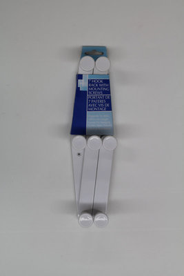 Hanging Coats , Hats Plastic Plastic Wall Hooks Rack With Mounting Screws