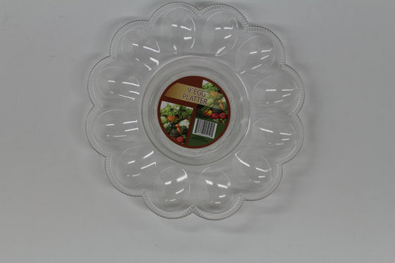 Plateaux transparents d'oeufs de picoseconde Deviled de 9 pouces, produits de cuisine