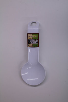 11.5 Inch White Pp Plastic Spoon Rest , Kitchen Products For Keeping Clean
