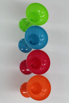 Margarita Glass PP Plastic Tumbler Cups , Full - Color Beautiful