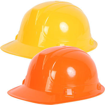 Yellow Orange Kids Plastic Hard Hats