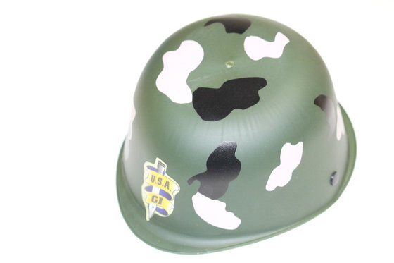 Camouflage Safety Kids Plastic Hard Hats For Playing In Living Room