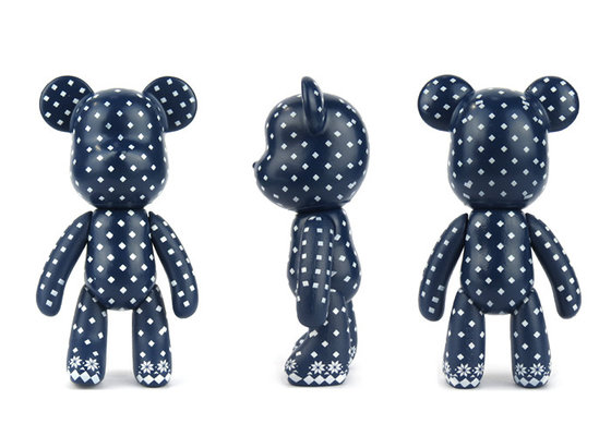 les jouets mignons d'ours de conception des couples 3-Inch autoguident le cadeau d'affichage de décoration