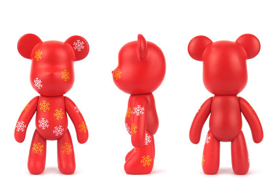 Small Fashion PVC Christmas Cute Bear Toys Girls Gift 3-Inch / 8.2CM