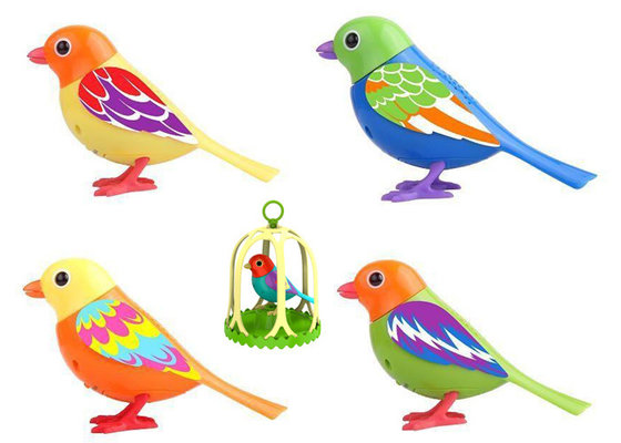 Automatic High End Digital singing talking bird toy in Choir with Touch Function