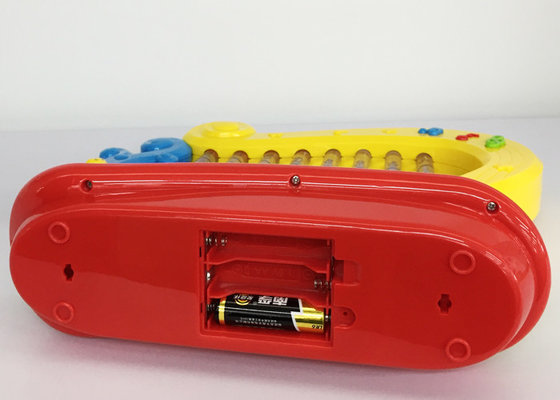 Jouets jaunes de musique d'enfants de cygne avec des ABS de plastique de soutien de pile sèche