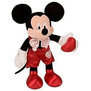 Le jour de valentines de Cutom a bourré la petite poupée de peluche de Mickey Mouse de jouets 16 pouces