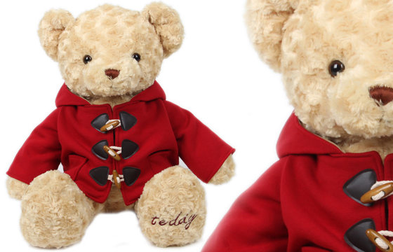 Le brun de 18 pouces a bourré les cadeaux les plus mous d'ours de nounours de jour de valentines de jouets de peluche