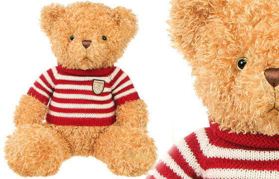 Le brun de 18 pouces a bourré les cadeaux les plus mous d'ours de nounours de jour de valentines de jouets de peluche