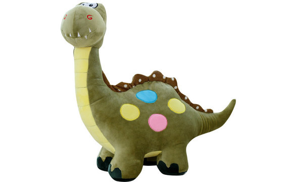 Jouet de bébé de dinosaure de peluche d'enfant, poupée faite sur commande exquise de bande dessinée de peluches