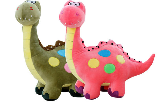 Jouet de bébé de dinosaure de peluche d'enfant, poupée faite sur commande exquise de bande dessinée de peluches