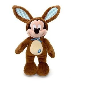 Customized Stuffed Animals Mickey Mouse Plush Bunny in Brown / Off white