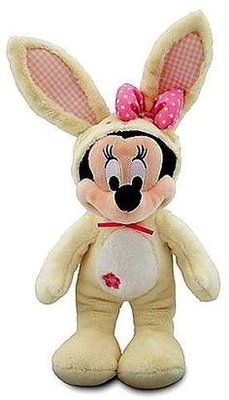 Customized Stuffed Animals Mickey Mouse Plush Bunny in Brown / Off white