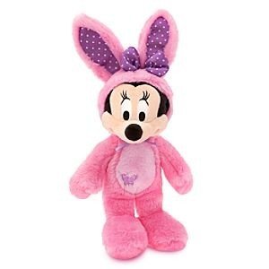 Lapin rose de Minnie Mouse Pâques de peluches de bande dessinée pour des bébés