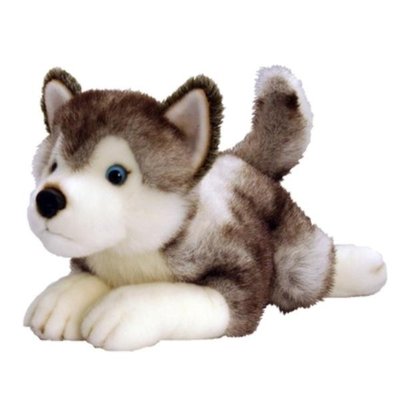 la peluche faite sur commande de peluche enrouée blanche molle de 12 pouces joue écologique