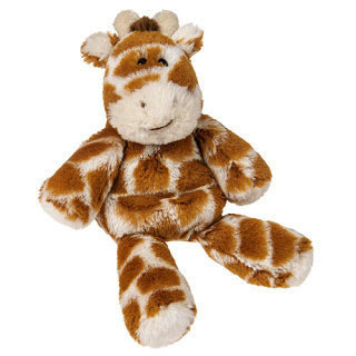La petite peluche mignonne grise faite sur commande de peluche de girafe de bébé joue 8 pouces