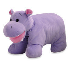 jouets de peluche de peluche pourpre d'hippopotame de 10 pouces petits pour des enfants