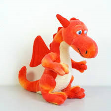 Jouet mou de peluche d'enfants de peluches de dragon de Dino à ailes par mode