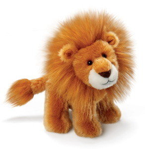 la peluche sauvage mignonne de lion de Brown de 8 pouces joue la peluche de bande dessinée pour des enfants