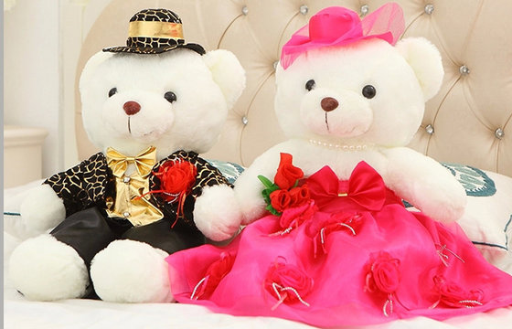 Les jouets de festival d'ours de nounours de Saint-Valentin/mariage, peluches joue exquis