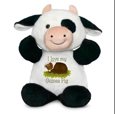 Jouets adaptés aux besoins du client de peluche de vache à Milka de mode dans le blanc et le noir