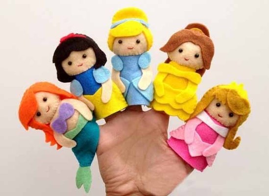 Animaux mignons de marionnette de doigt