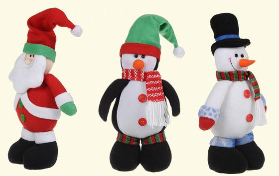 Jouet de peluche de bonhomme de neige de poupée de Santa bourré par Noël mignon pour des enfants