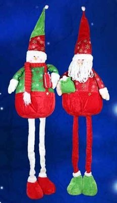 Grandes peluches de bonhomme de neige de poupée de Santa