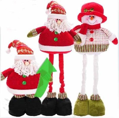 Bonhomme de neige bourré grand par Noël personnalisé de 68cm avec la jambe de Streaching