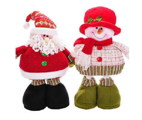 Bonhomme de neige bourré grand par Noël personnalisé de 68cm avec la jambe de Streaching