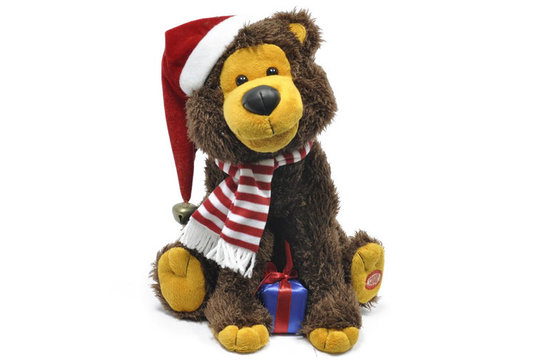 18" les jouets mous gentils à croquer de peluche de Noël de tapis à longs poils de chapeau rouge de velours de jouets de festival soutiennent