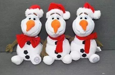 Jouets de peluche bourrés par bonhomme de neige congelé d'Olaf Disney pour des vacances de Noël