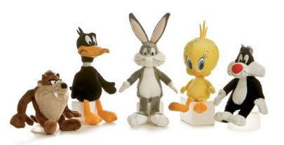 Jouets Looney de peluche de bande dessinée de peluches d'airs de lapin original pour la collection
