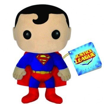 La petite peluche de ligue de justice de mode joue le nombre d'actions en rouge et bleu