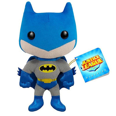 Justica Pelucia Batman a bourré des jouets de peluche de bande dessinée dans le bleu, rouge