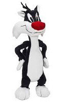 Jouets Looney de peluche de bande dessinée de peluches d'airs de Sylvester en polyester