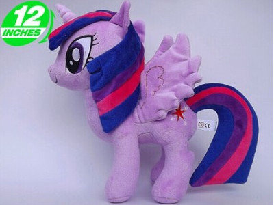 la peluche mignonne et belle de 12 pouces de bande dessinée joue ma étincelle crépusculaire de petit poney bourrée