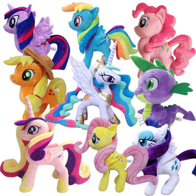 Petit mes petits jouets de peluche bourrés par Plushie de Derpy de poney, taille de 30cm