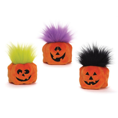 Petits jouets bourrés mignons de peluche de Halloween de jouet de potiron avec le logo fait sur commande