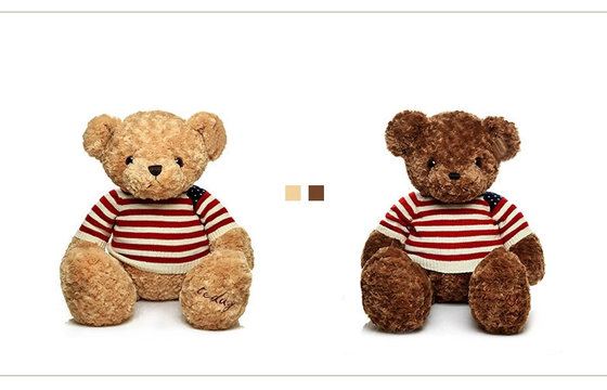 Le brun de 15 pouces a bourré les cadeaux de jouets de peluche les plus mous, brun de chandail bourrant des ours de nounours