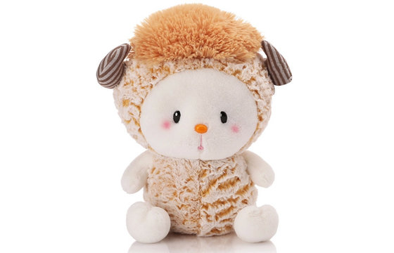 Bébé peluches mignonnes de gros rose de moutons de peluche de 15 pouces d'ici le remplissage 100% de fibre de polyester
