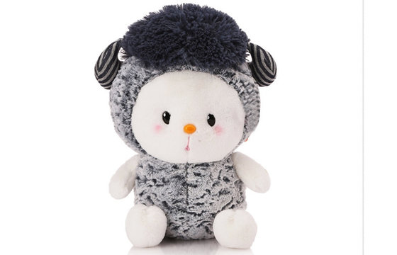 Bébé peluches mignonnes de gros rose de moutons de peluche de 15 pouces d'ici le remplissage 100% de fibre de polyester