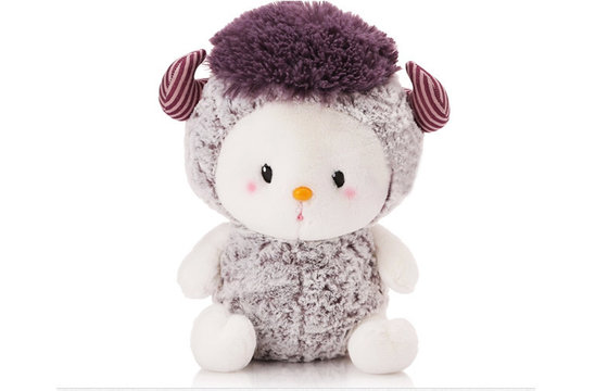 Bébé peluches mignonnes de gros rose de moutons de peluche de 15 pouces d'ici le remplissage 100% de fibre de polyester