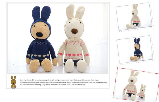 Les jouets à oreilles longues de peluche des lapins 30CM, vacances ont bourré des jouets pour des enfants/bébés