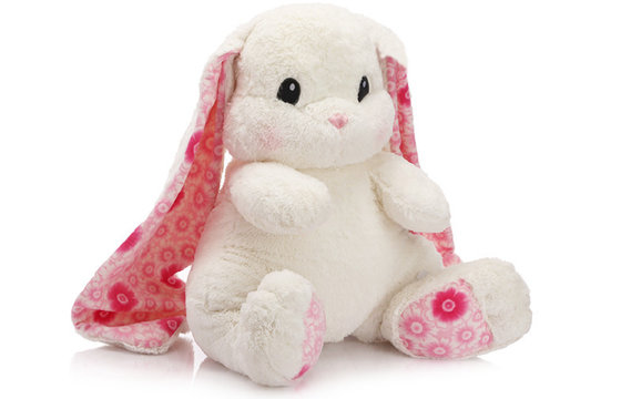 la peluche de lapin de 28CM a bourré lapins blancs d'oreille de peluches de bébé de poupées de grands