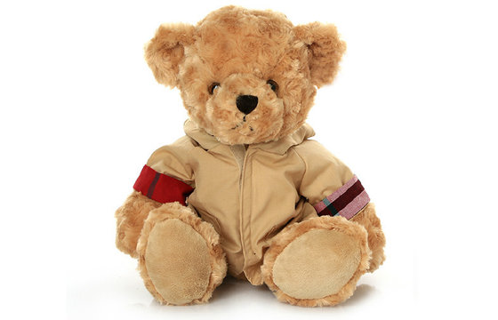 100% PP Filling Cotton Coat dress sit plush Teddy bear stuffed dolls birthday gift 30CM
