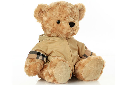 100% PP Filling Cotton Coat dress sit plush Teddy bear stuffed dolls birthday gift 30CM