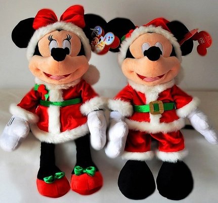 La peluche faite sur commande joue Noël Mickey et des jouets de Minnie Mouse 45cm